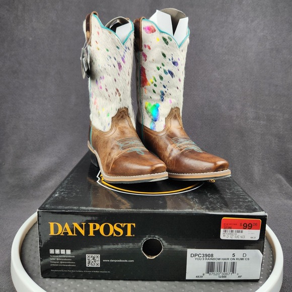 Dan Post | Shoes | Dan Post Boots Youth Size 5d Rumi Square Toe Rainbow ...